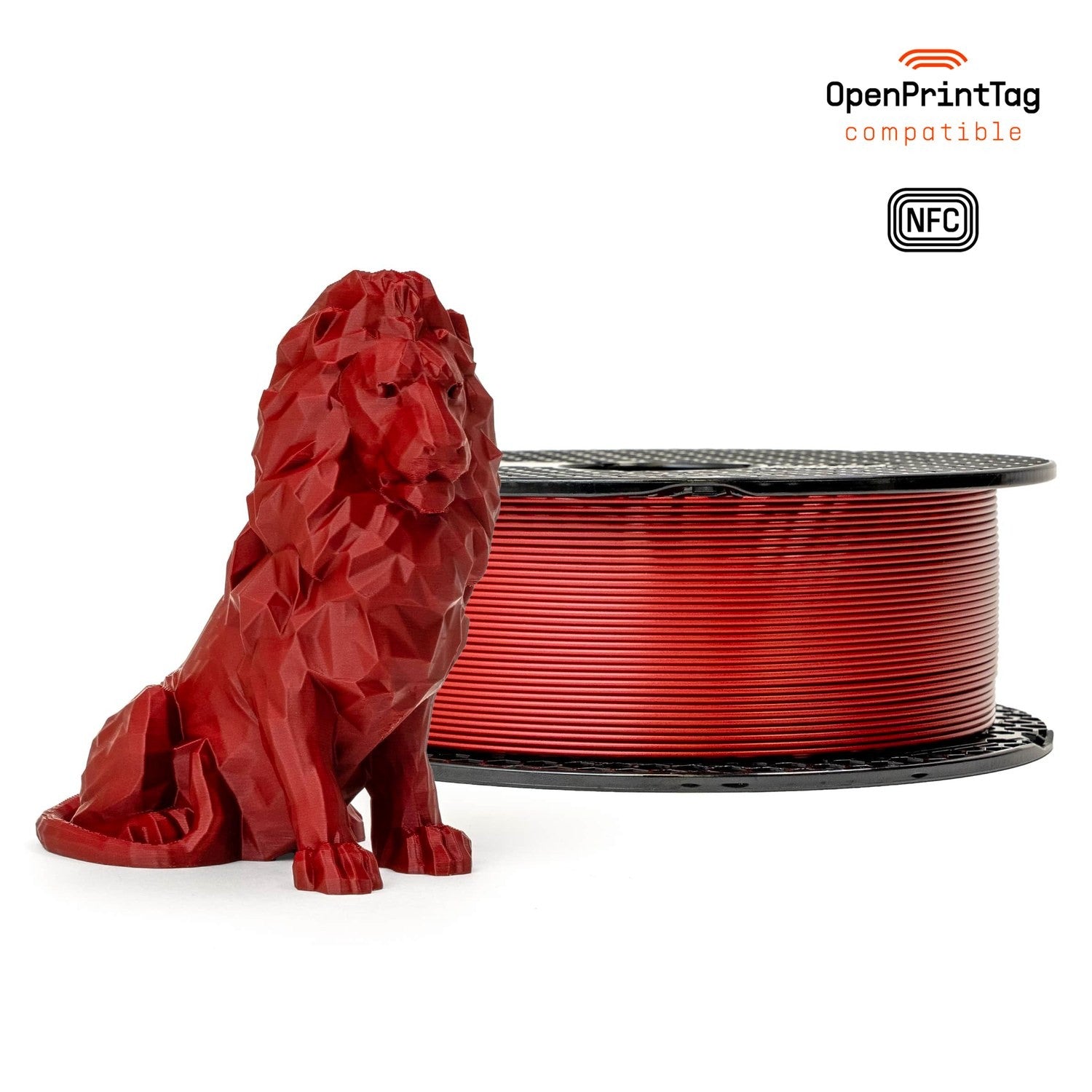Prusament PLA Blood Red 1kg (NFC) – Printed Solid