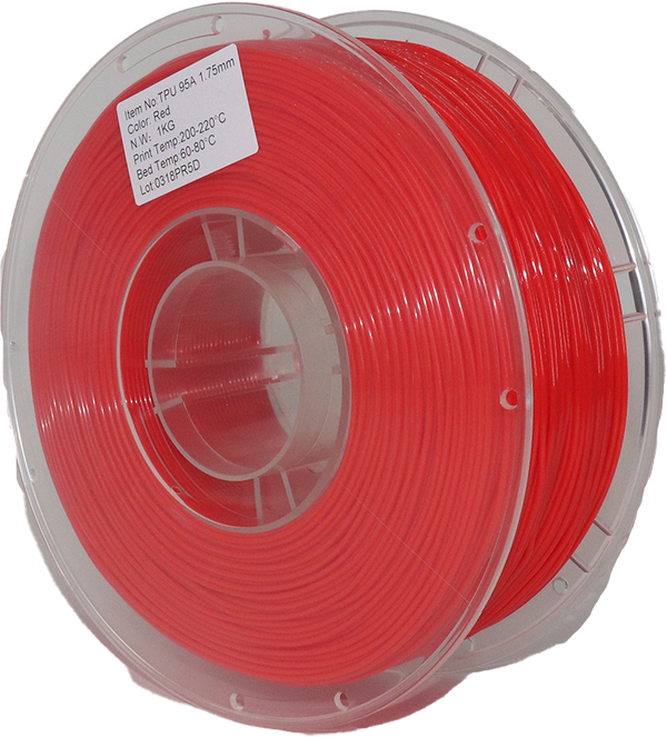PS Imports TPU 95A Red 1.75mm – Printed Solid