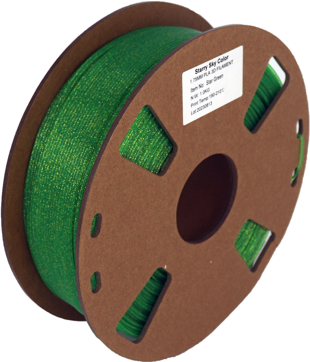 PS Imports PLA 1.75mm x Starry Sky Color-Star Green – Printed Solid